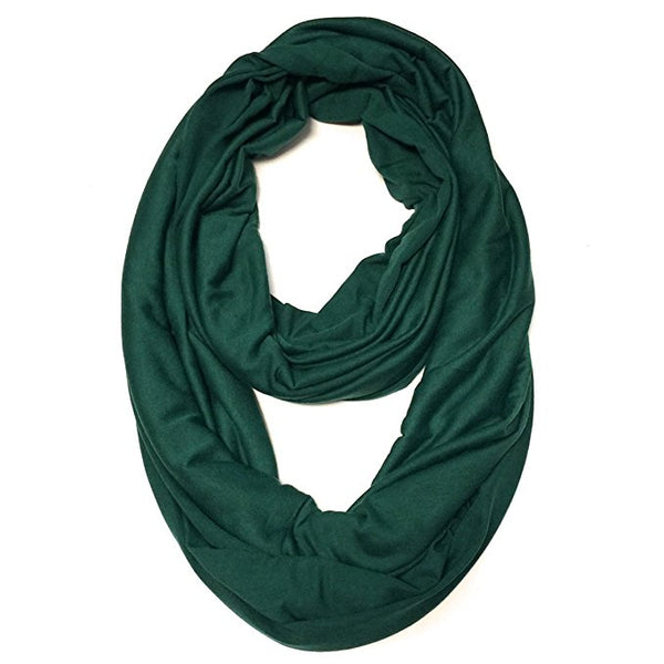 Soft Lightweight Jersey Knit Solid Infinity Scarf Jersey Circle Scarf – allydrew