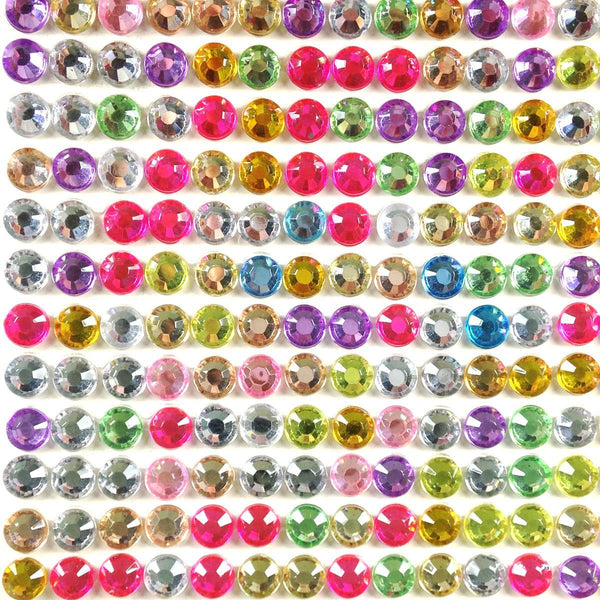 6mm Self Adhesive Stick-on Crystal Diamond Rhinestones (500 pieces ...